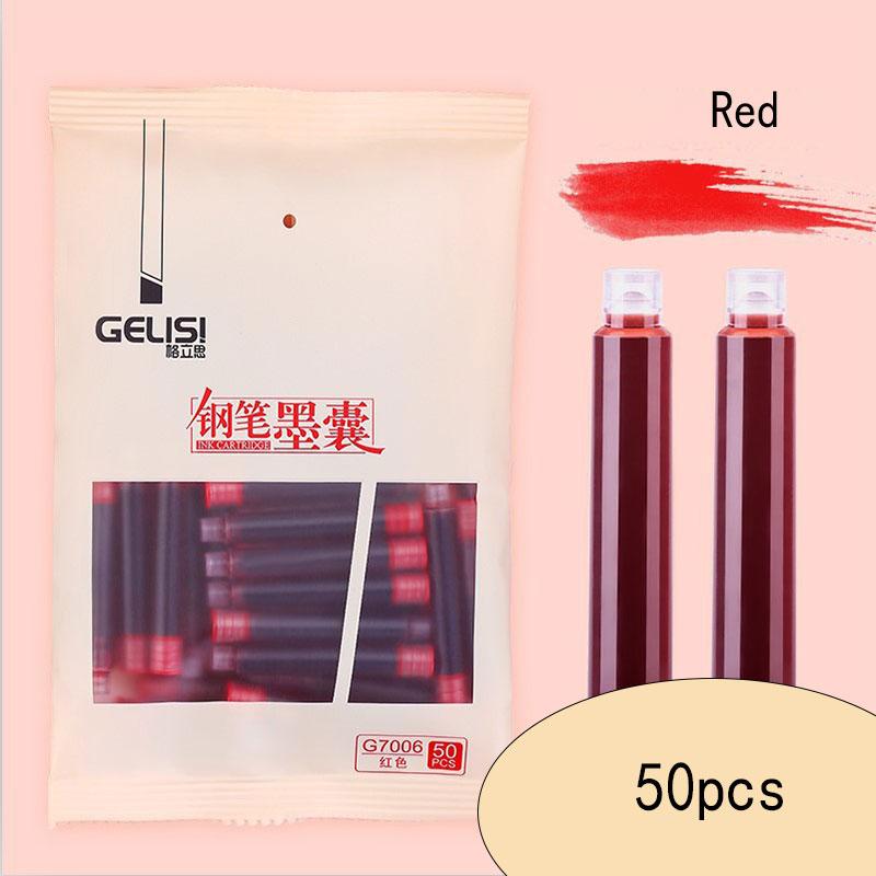 50Pcs Large Capacity Calligraphy Fountain Pen Ink Sac Erasable Student ...