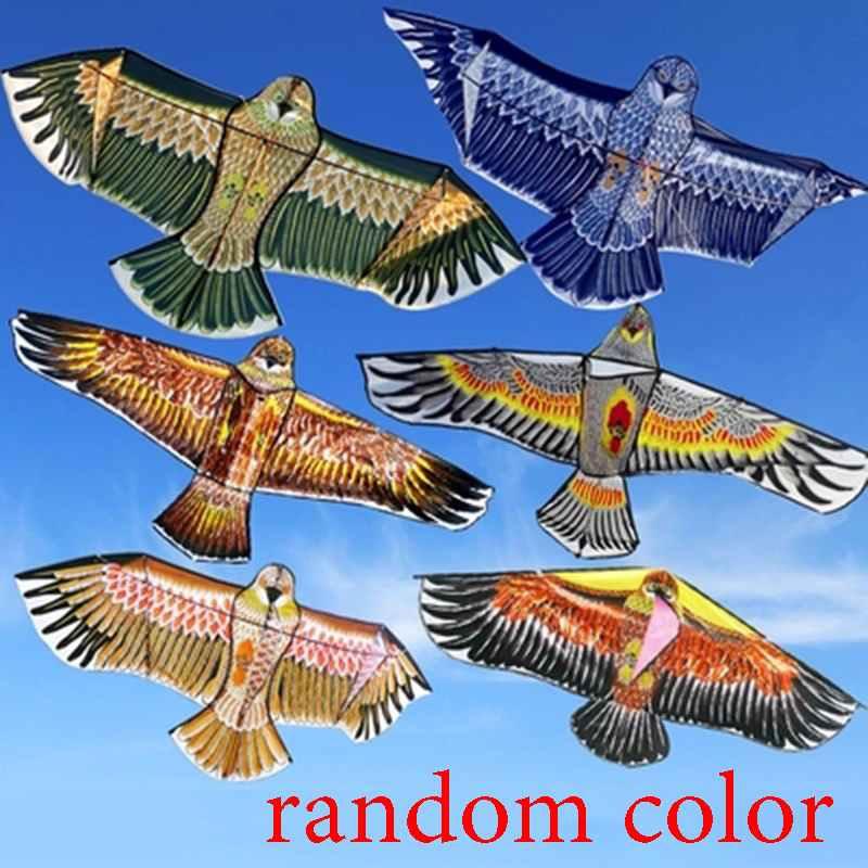 Buy Huge Outdoor Fun Sport Kite 1.1m Eagle Kite with Handle 100m Line ...