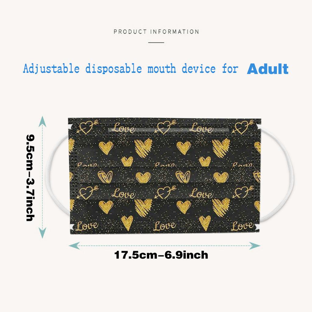 Cheap Valentine's Day Disposable Face Mask For Adult Valentines Masks ...