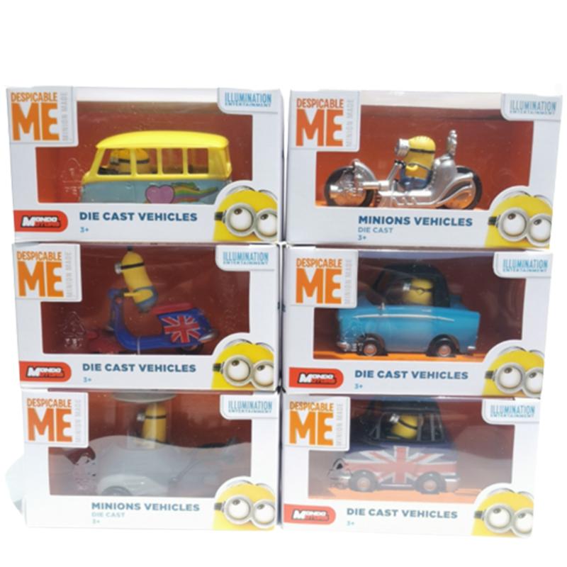 Buy Vehicle Minions Me Despicable Alloy Car Bus Motorcycle Model Gifts ...