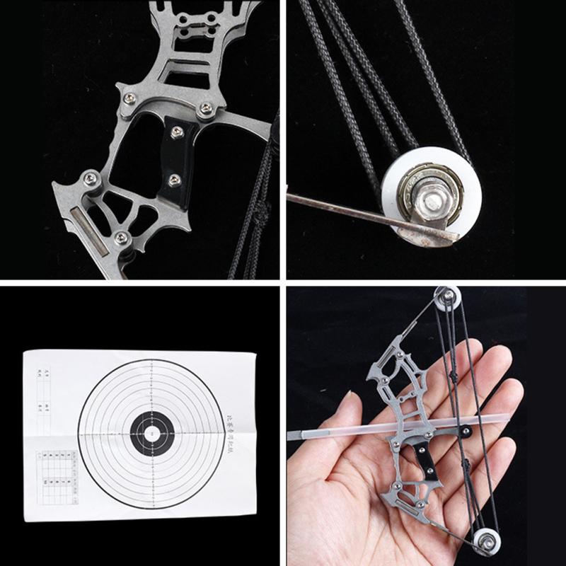 Cheap Mini Archery Toy Stainless Steel Matching Bow Decompression Toy ...