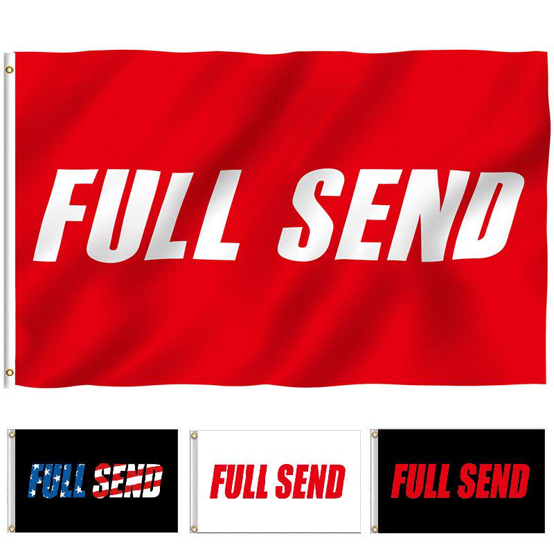 Cheap 3x5 Feet Full Send Flag Banner Nelk Nelkboys for The Boys Black ...