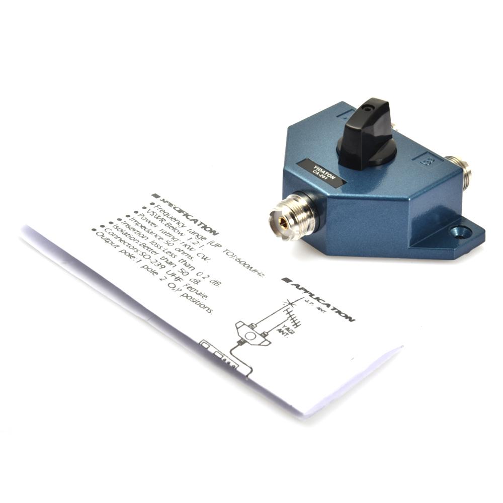 Buy CS-600 / CS-201 CB / HAM 2 Way Antenna Coax Switch 1kW 0-600MHz ...