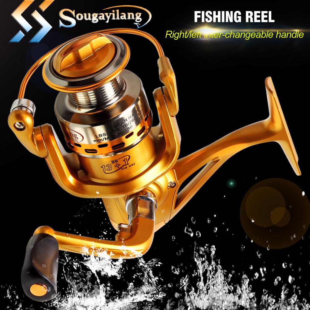 Buy Spinning Fishing Reel 13+1BB Fishing Reel Left/Right Hand Spinning ...