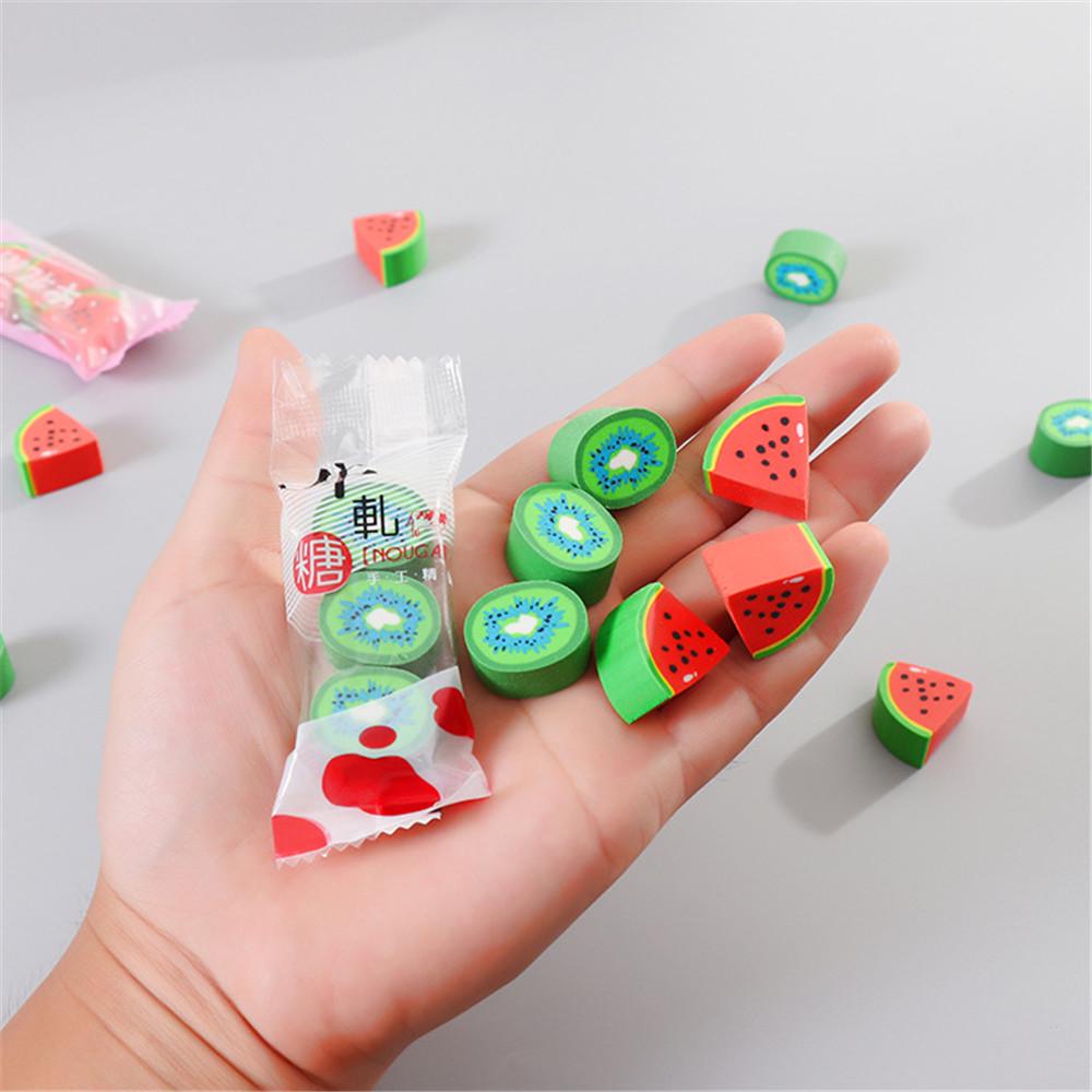 2 Sets Cute watermelon Fruit Style Rubber Pencil Erasers For Kids ...