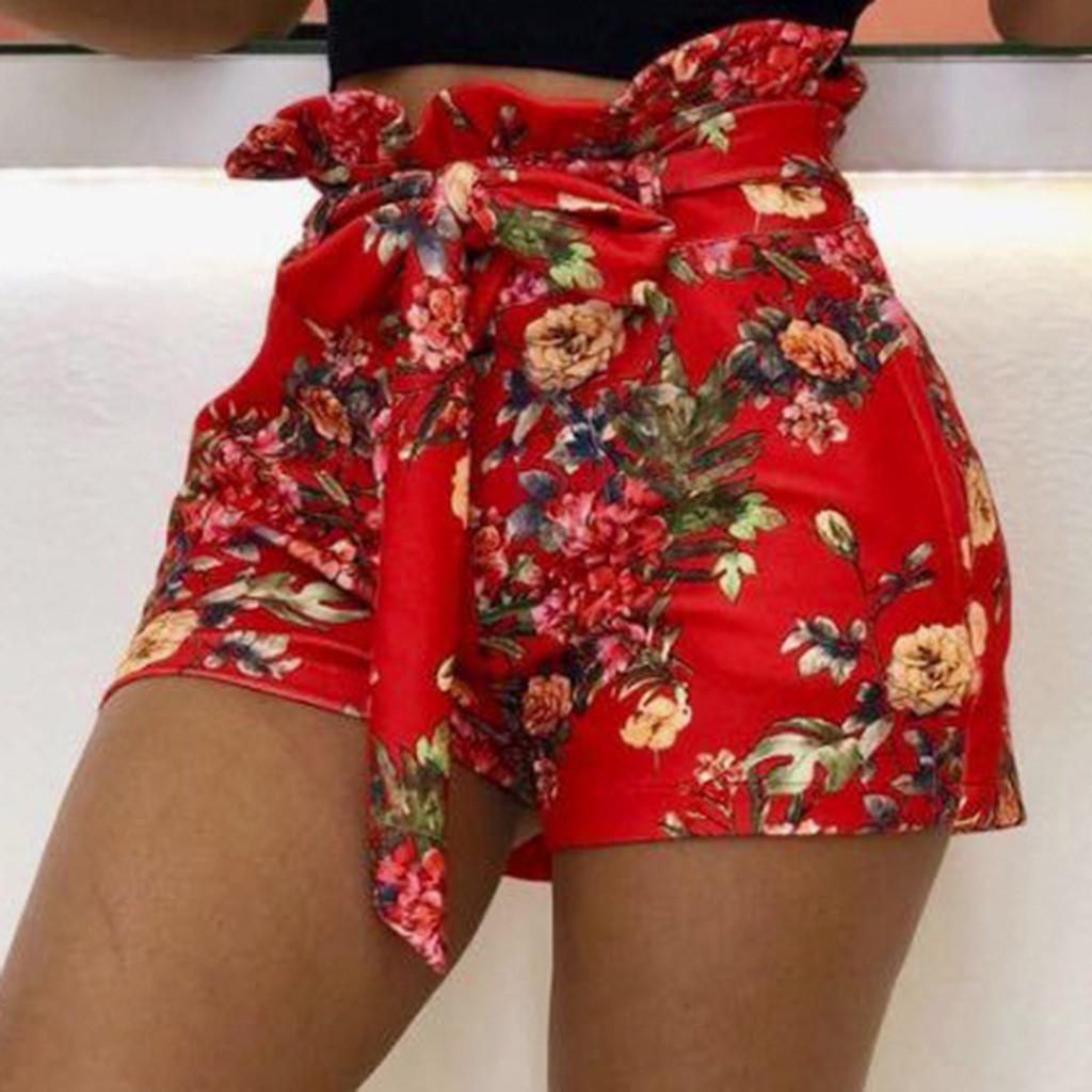 Buy 2019 New Women Fashion Shorts Sexy Hollow Out Summer Print Short ...