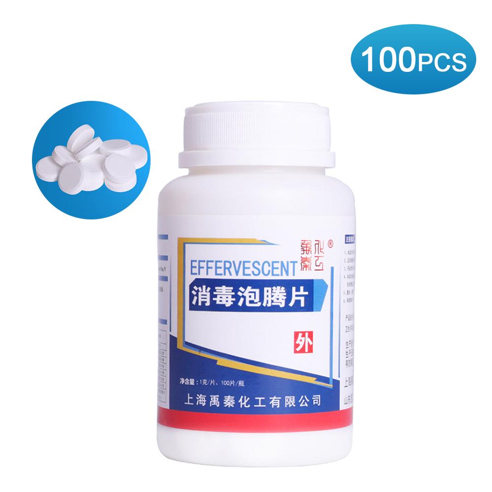 Buy 100g Effervescent Tablets Household Chlorine-containing 84 Tablets ...