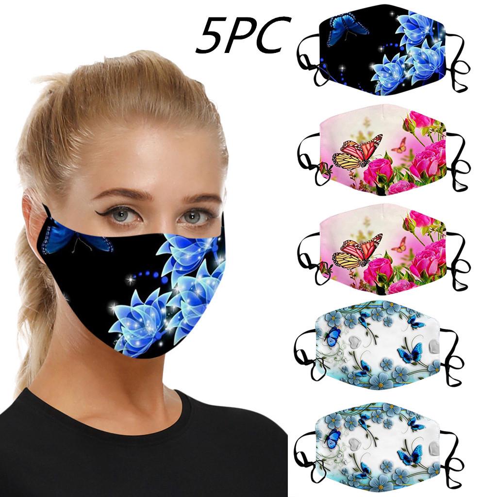 Buy Sawei 5pc Mouth Masks for Dust Protection Anti Face Mask Washable ...