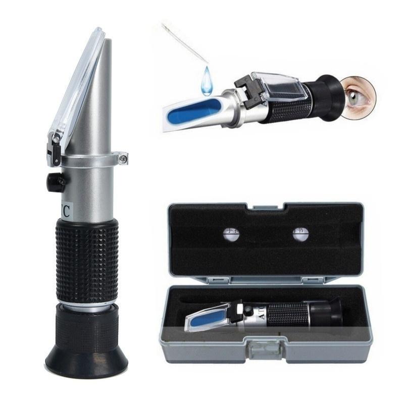 Buy Portable Handheld Refractometer Freezing Point Specific Gravity ...