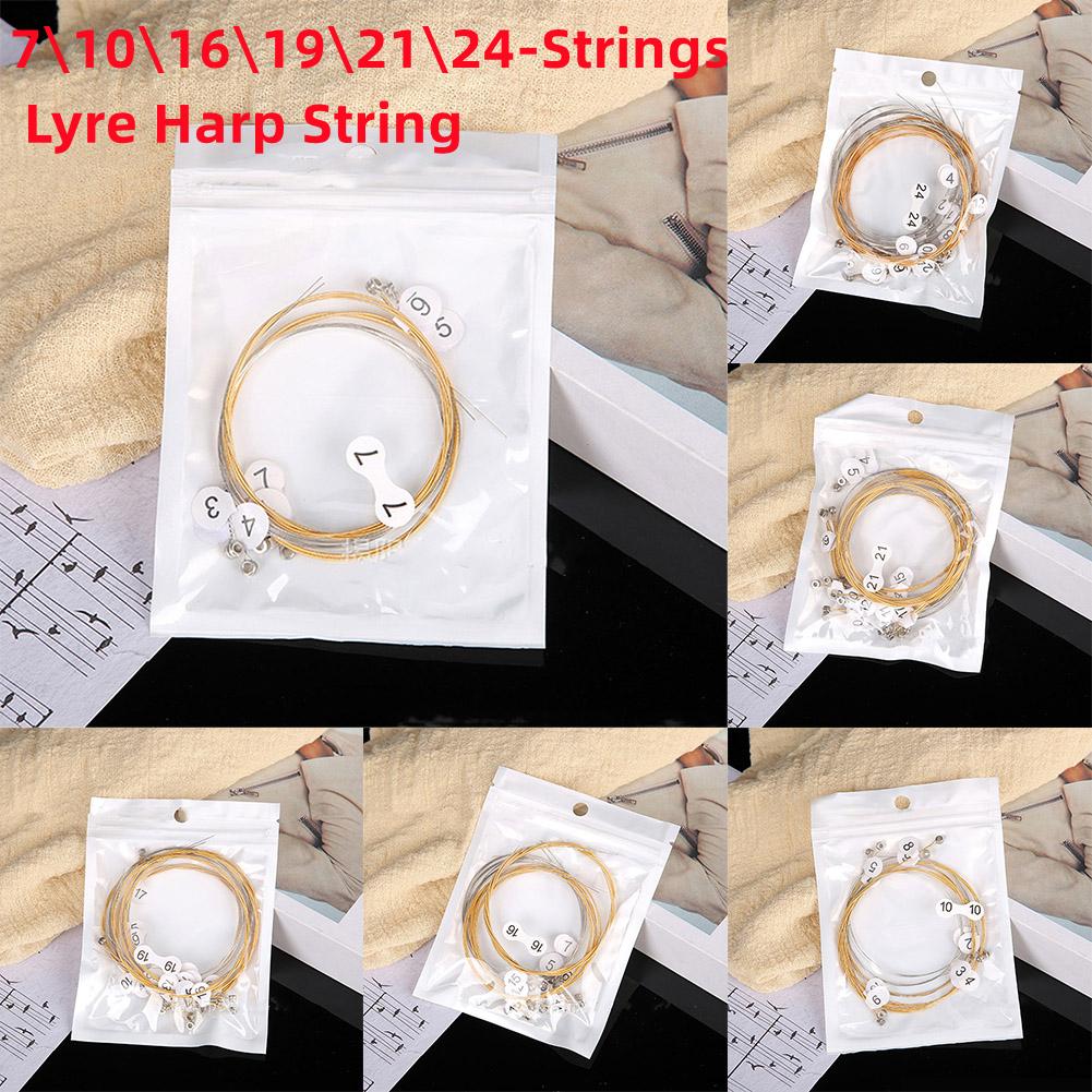 Durable Lyre Strings Harp 7\10\16\19\21\24 Strings uygun fiyatlı satın ...