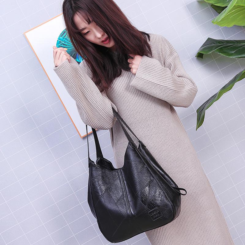 Cheap Women's Bags Retro Soft Leather Shoulder Bags Ladies Versatile ...