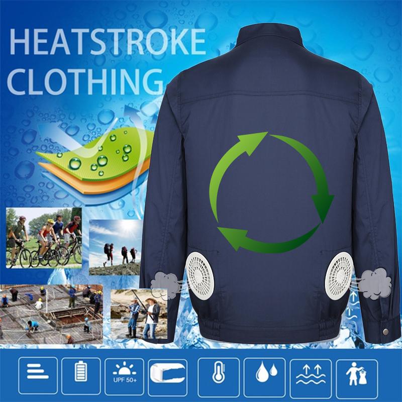 Security Super air conditioning wind jacket fan suit Air Fitted Jacket ...