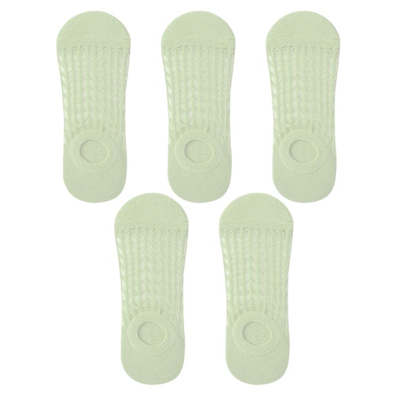 Buy 5 Pairs Fashion Summer Women's Solid Color Mesh Socks Ultra Thin ...