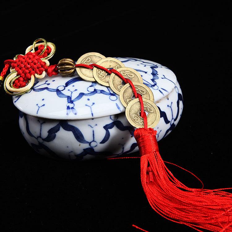 China Knot Style Copper Coins Home Hanging Ornament Decor Car Pendant ...