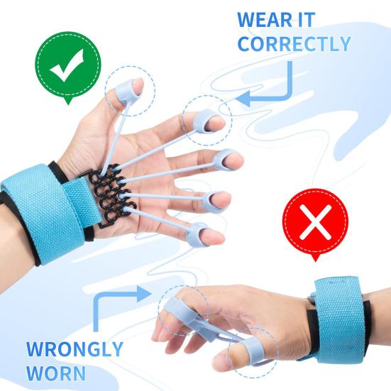 Satın alın 1 Set Non-deformable Non-slip Adjustable Wrist Strap Finger ...