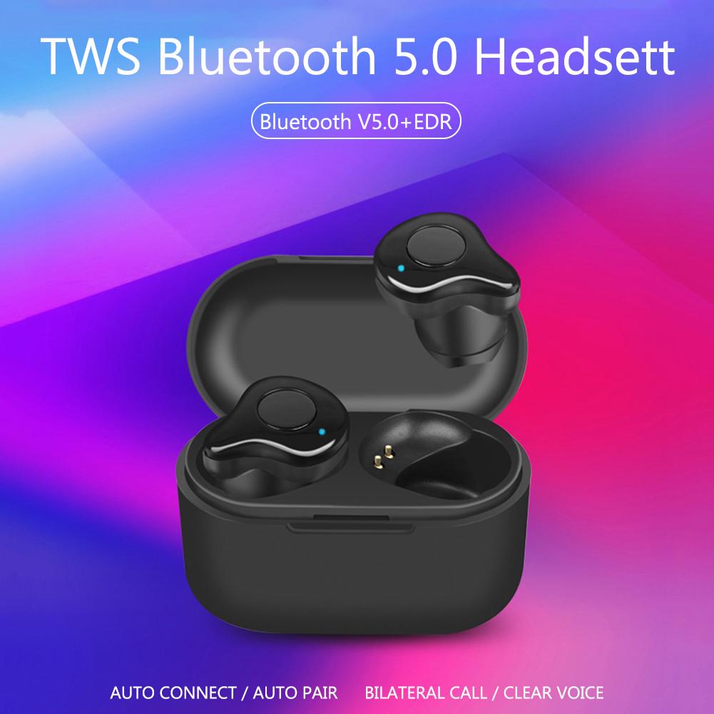 Buy TWS Bluetooth 5.0 Headset Wireless In-ear Earbuds Mini Binaural HD ...