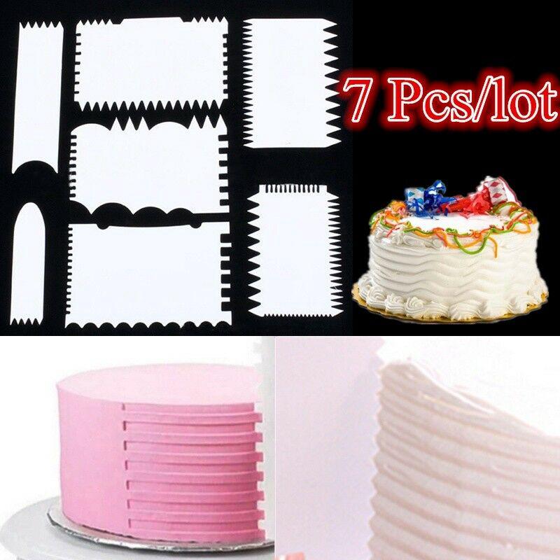 Buy Multi-purpose Scraper Serrated Scraper Cake Cream Scraper Plastic ...