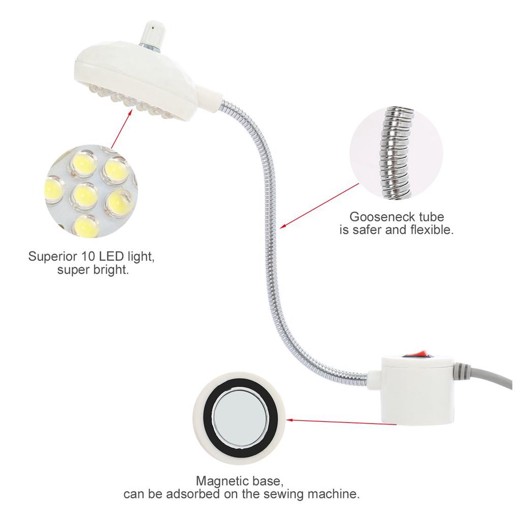 Buy Sewing Machine LED Lamp 19 LEDs Energy-Saving Lamps With Magnets ...