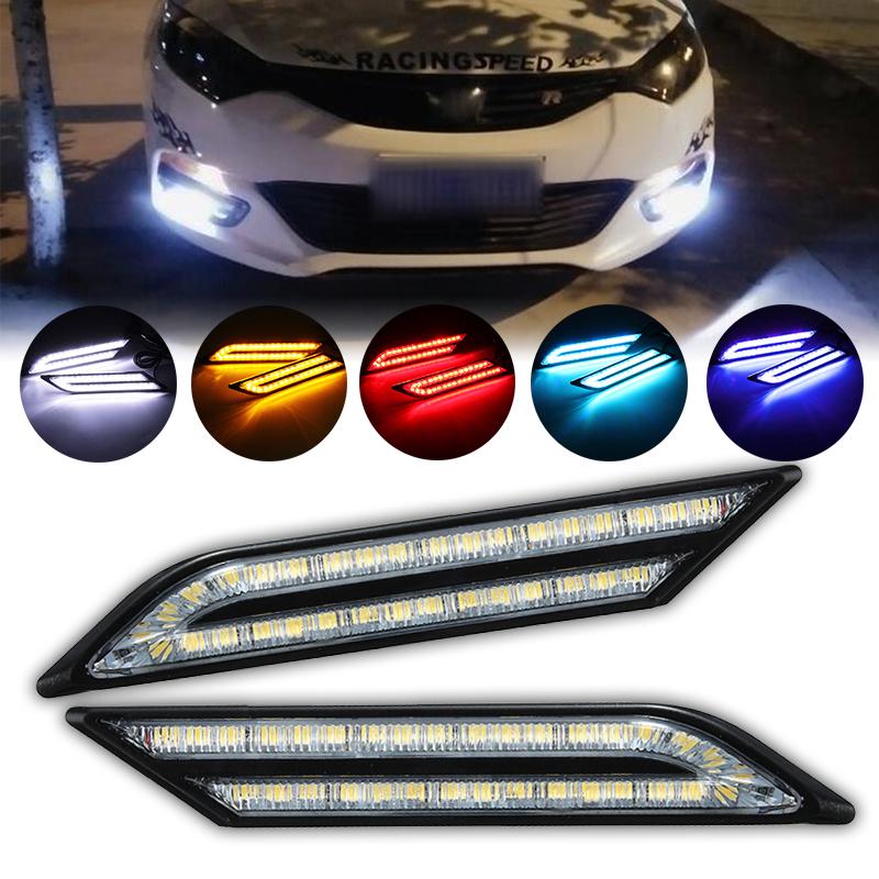 Buy 2Pcs High Power LED Blade Shape Car DRL Daytime Running Light Rear ...