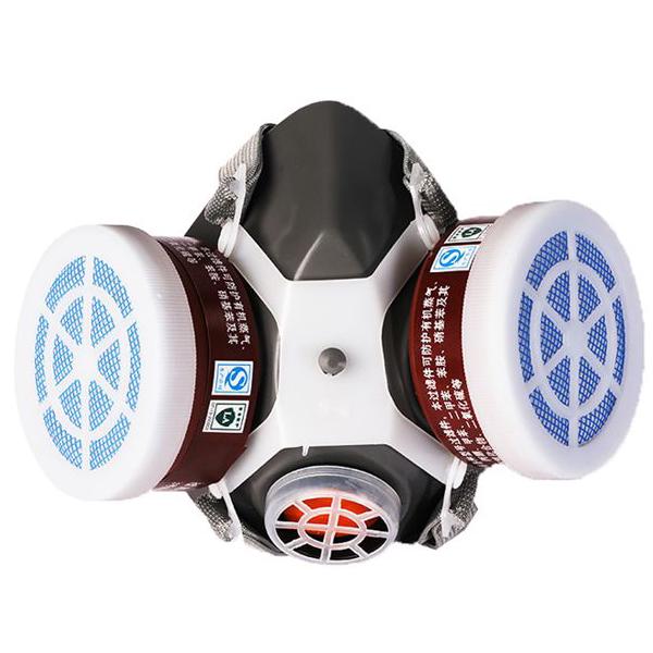 Dual Filter Face Mask Safety Anti-Dust Paint Industrial Respirator ...