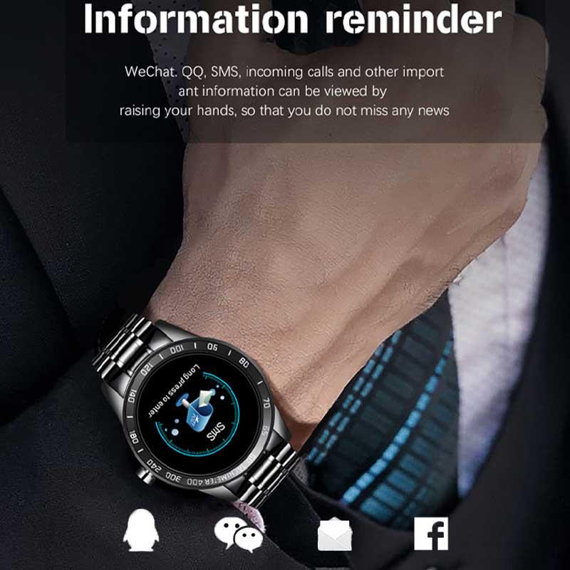 Buy The LIGE smartwatch with a 1.3 inch screen, IP67 water protection ...