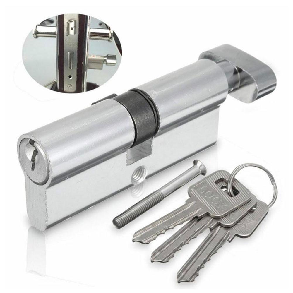 Buy Thumb Turn Cylinder Euro Barrel Door Lock Core Anti Extra Drill Key ...
