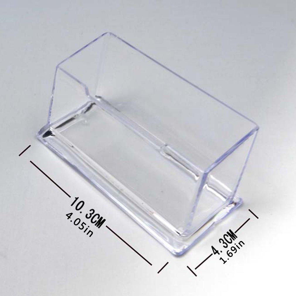 Buy Plastic Business Card Box Transparent Office Supplies Plastic Card ...