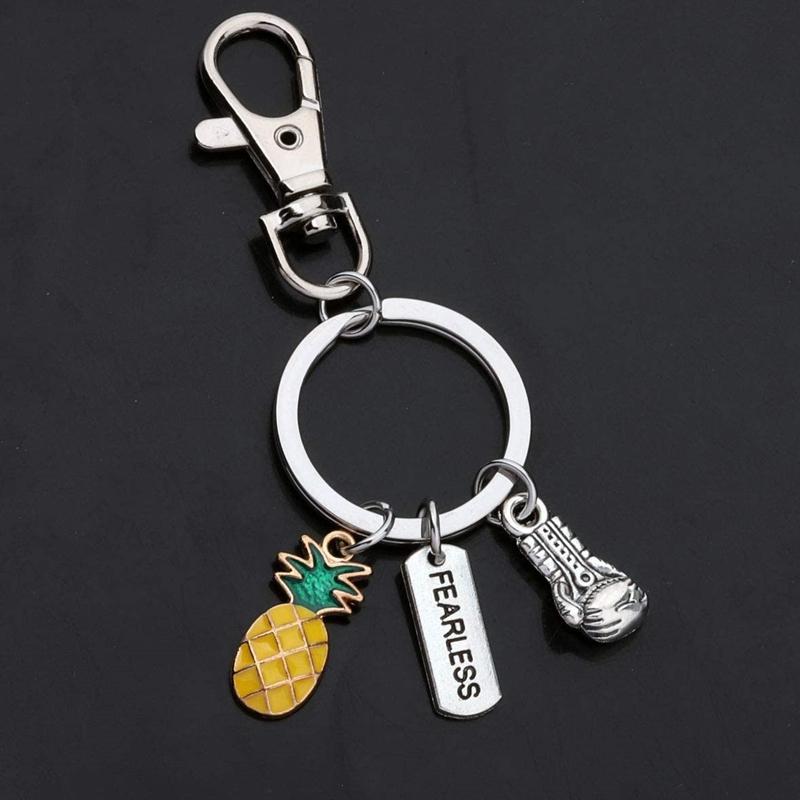 Fearless keychain, Boxing Gloves Pendant Boxer Movement Keychain ...