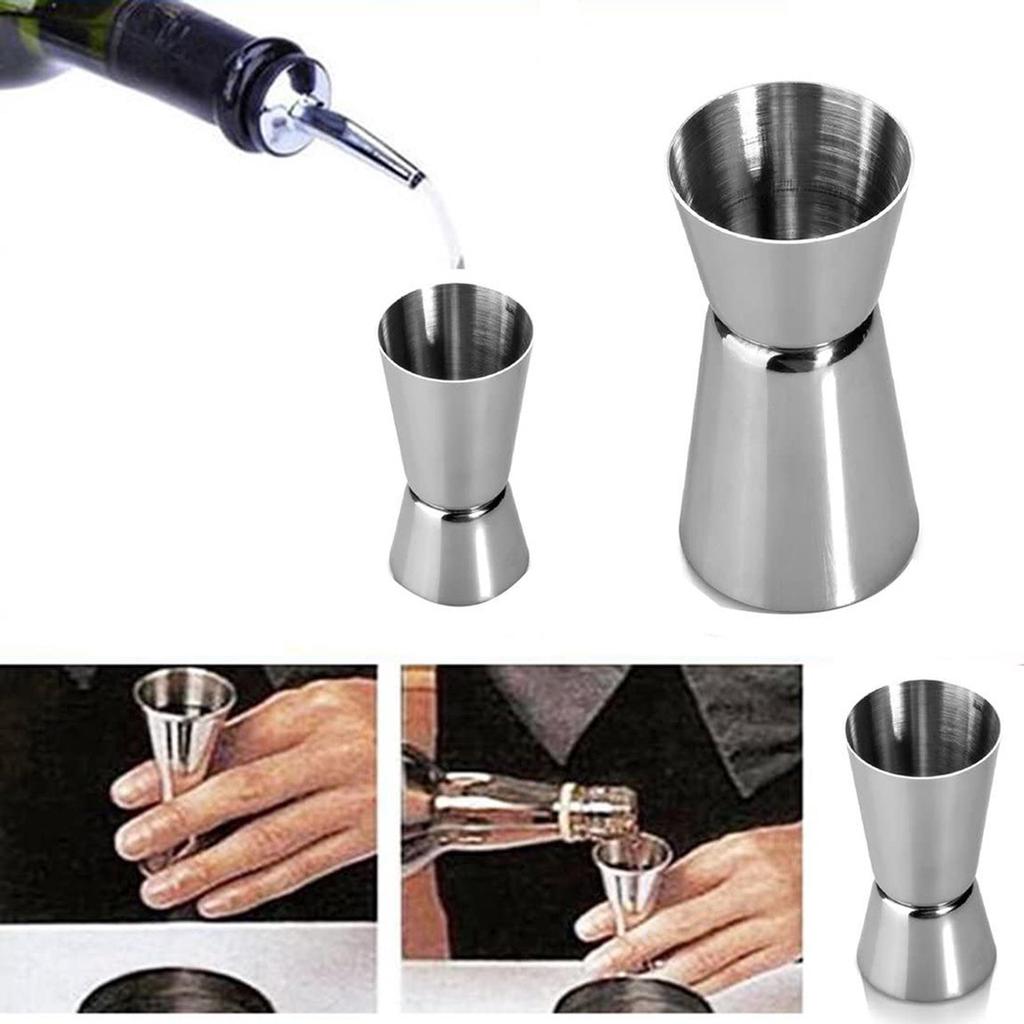 Buy Stainless Steel Wine Measurer Double Head Measuring Wine Glass ...