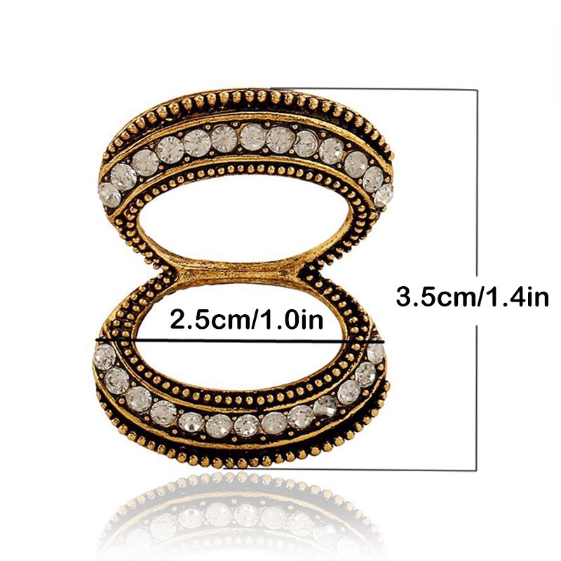 Buy Wedding Silk Scarf Buckle Jewelry Shawl Ring Clip Scarves Fastener ...