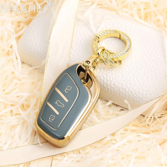 Buy TPU Cover Smart Car Key Case Protection for Roewe RX5 I6 I5 RX3 RX8 ...