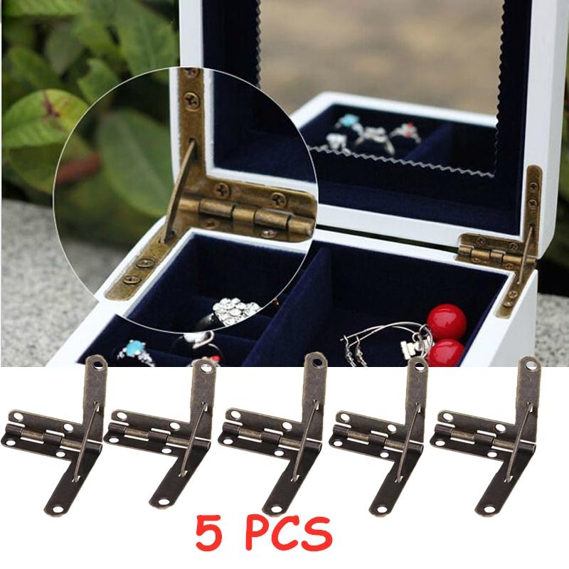 5pcs 30*36 mm 90° Angle Wooden Box Supports Hinge for Small Wooden ...