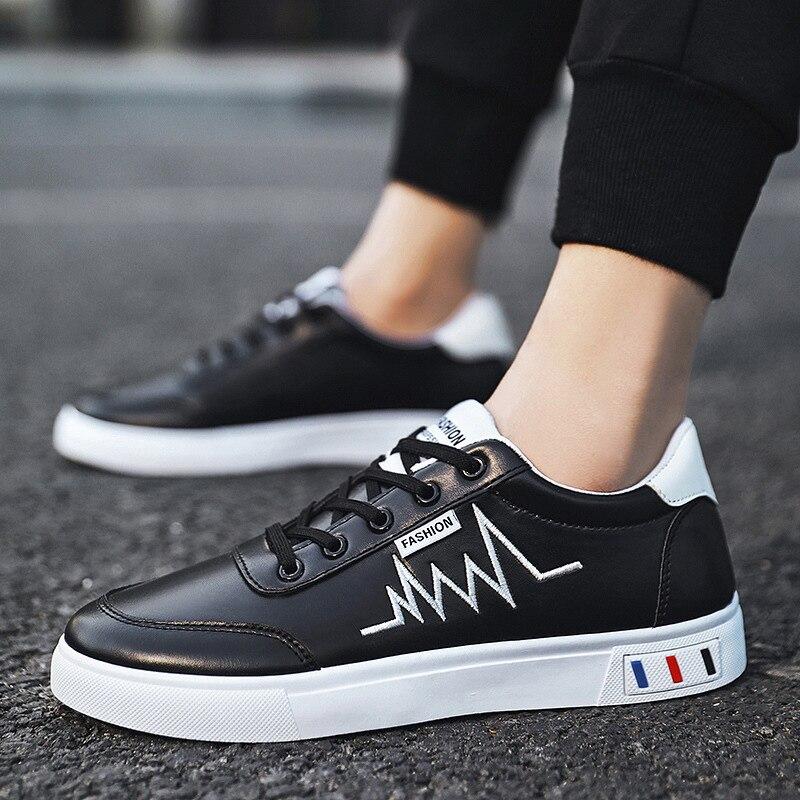 Buy 2020 Men Vulcanize Shoes Wild Male Shoes Adult Men Shoes White ...