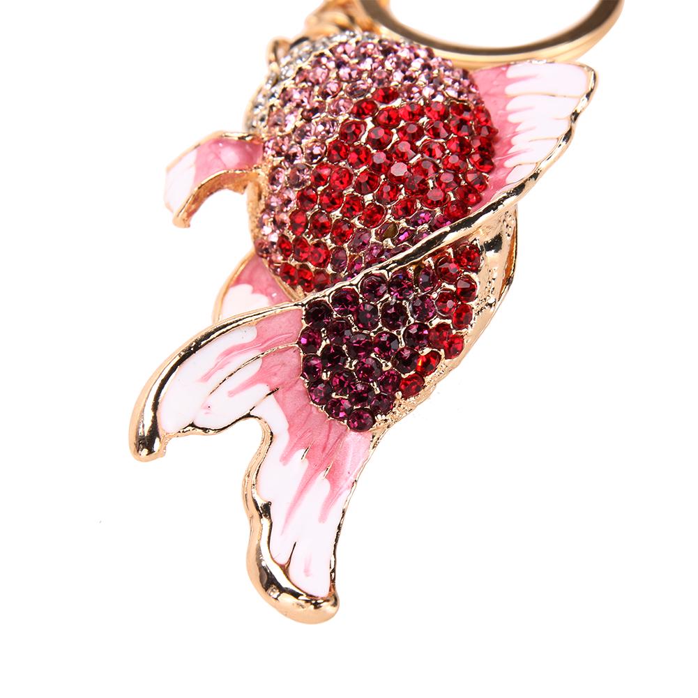 Buy Exquisite Crystal Fish Keychains Holder Goldfish Purse Bag Pendant ...