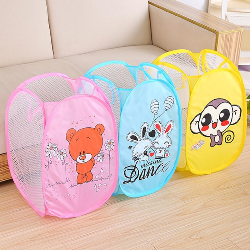 Buy Cute Cartoon Folding Dirty Clothing Laundry Bucket Storage Basket ...