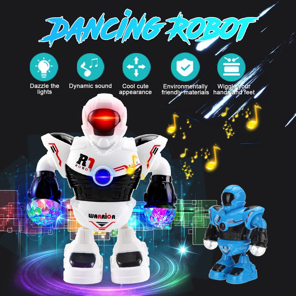 Buy Kids Toy Space Police Electric Dancing Robot Children Gifts Mini ...