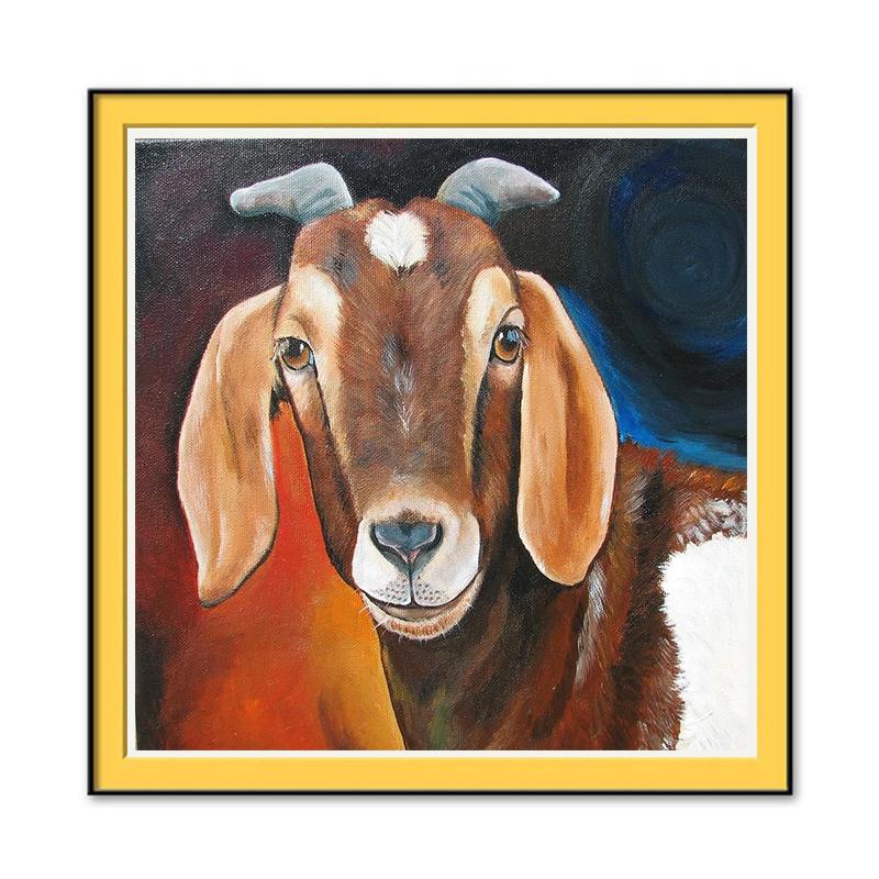 Buy Full Diamond Embroidery DIY 5D Diamond Painting "The Beautiful Goat ...