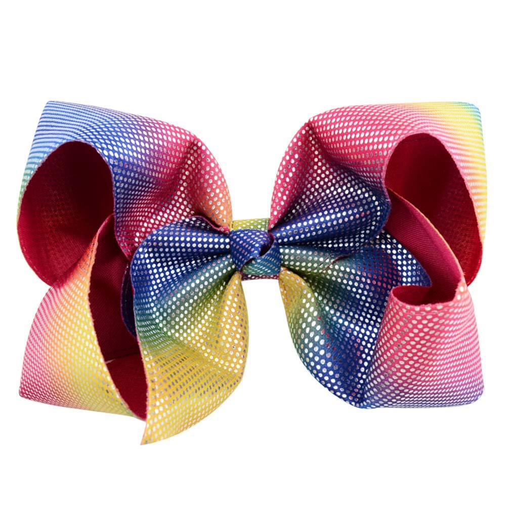 Buy 8" Large Colorful Hair Bows Hair Accessories For Woman Girls ...