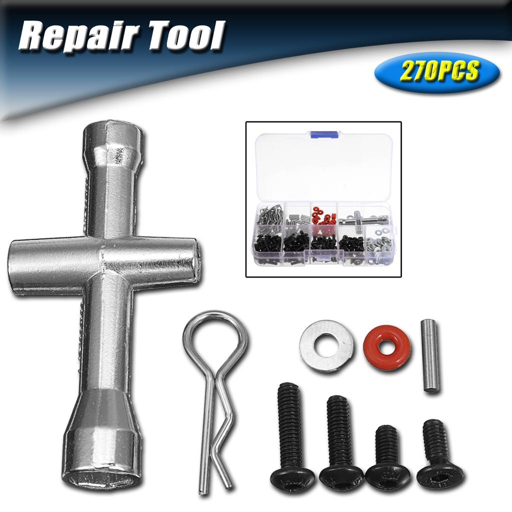 Buy 270Pcs Assorted Screws Box Repair Tool Kit for 1/10 HSP RC Car DIY ...