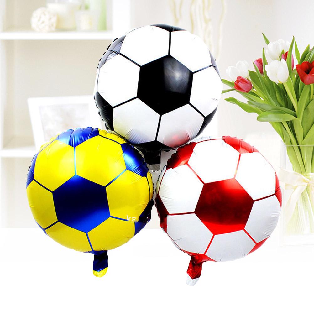 Buy 6pcs Soccer Balloons Decoration Party Supplies Mylar Balloons for ...