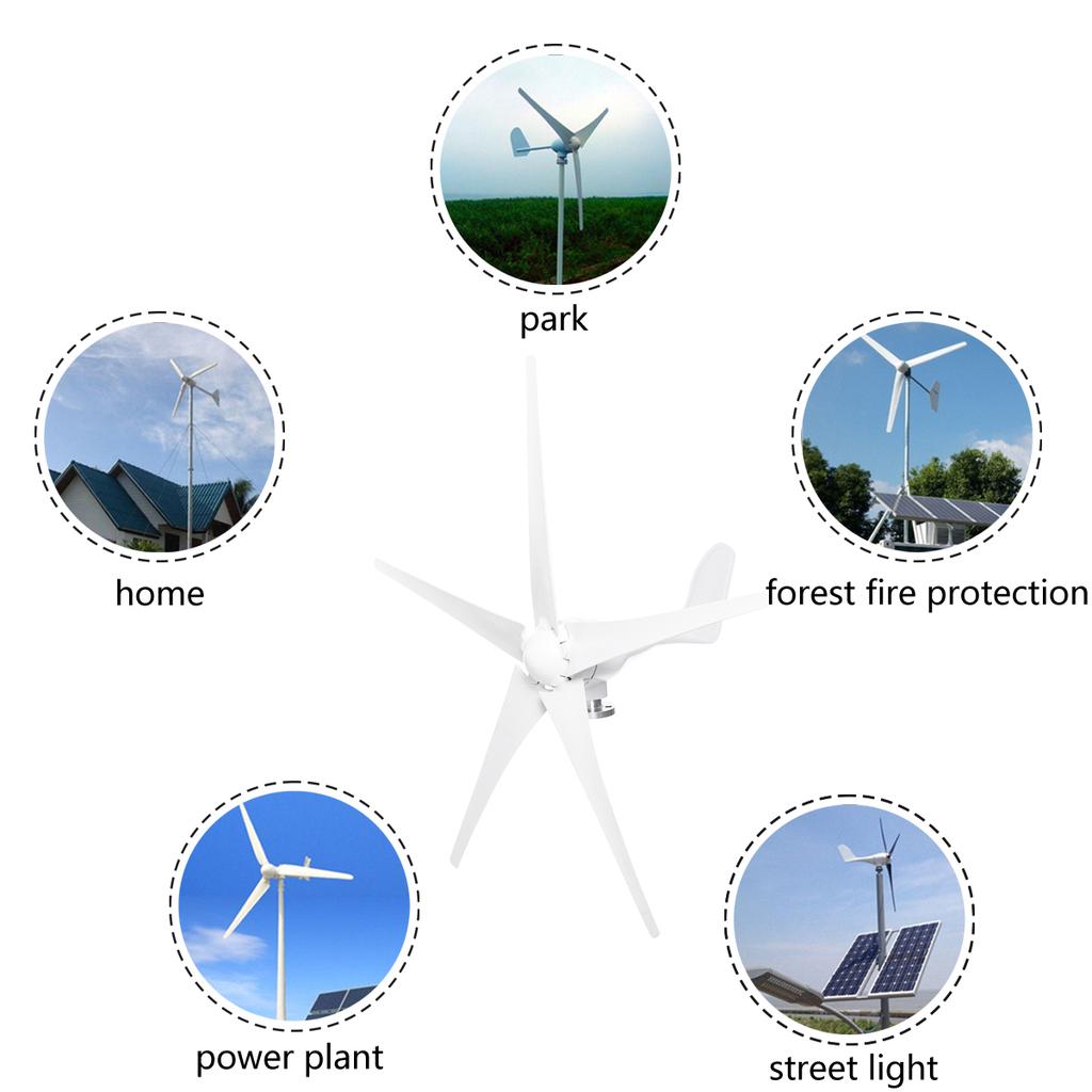 3000W DC 12V/24V Wind Energy Conversion Turbine Generator Environmental ...