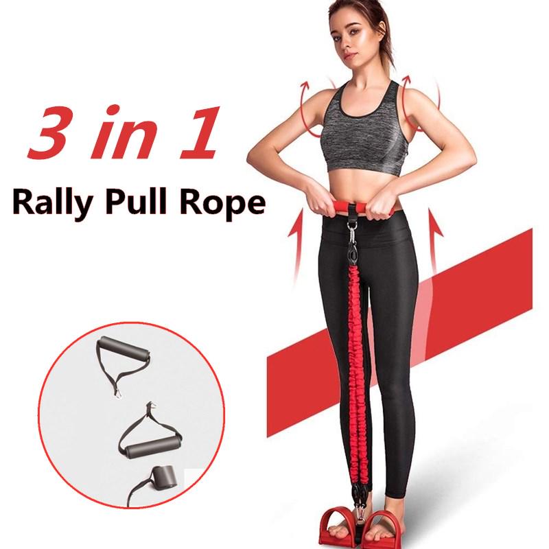 Buy 3 In 1 Household Yoga Pull Rope Tube Weight Loss Resistance Band ...