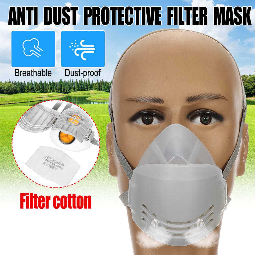 Buy Dust Mask Respirator Half Face Dust-proof Mask Anti Industrial ...