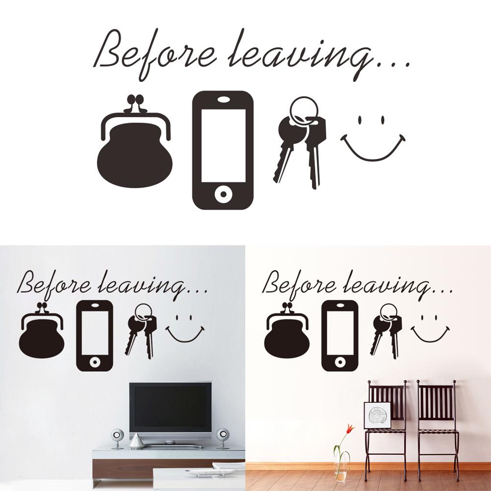 Buy Removable Waterproof Before Leaving Quote Wall Sticker Office Wall ...