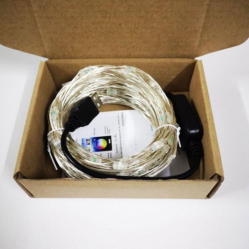 Buy Christmas Tree Deco RGB Bluetooth String Lights Merry Xmas For Home ...