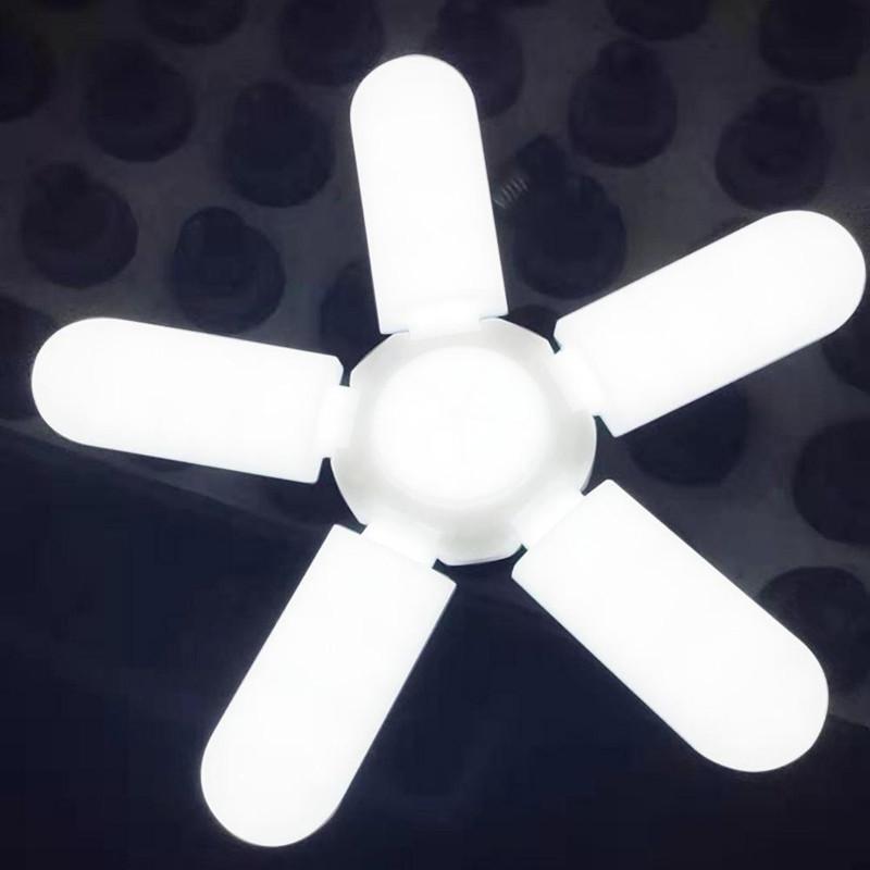 Buy Deformable LED Garage Light 75W E27 Fan Blade Angle Adjustable ...