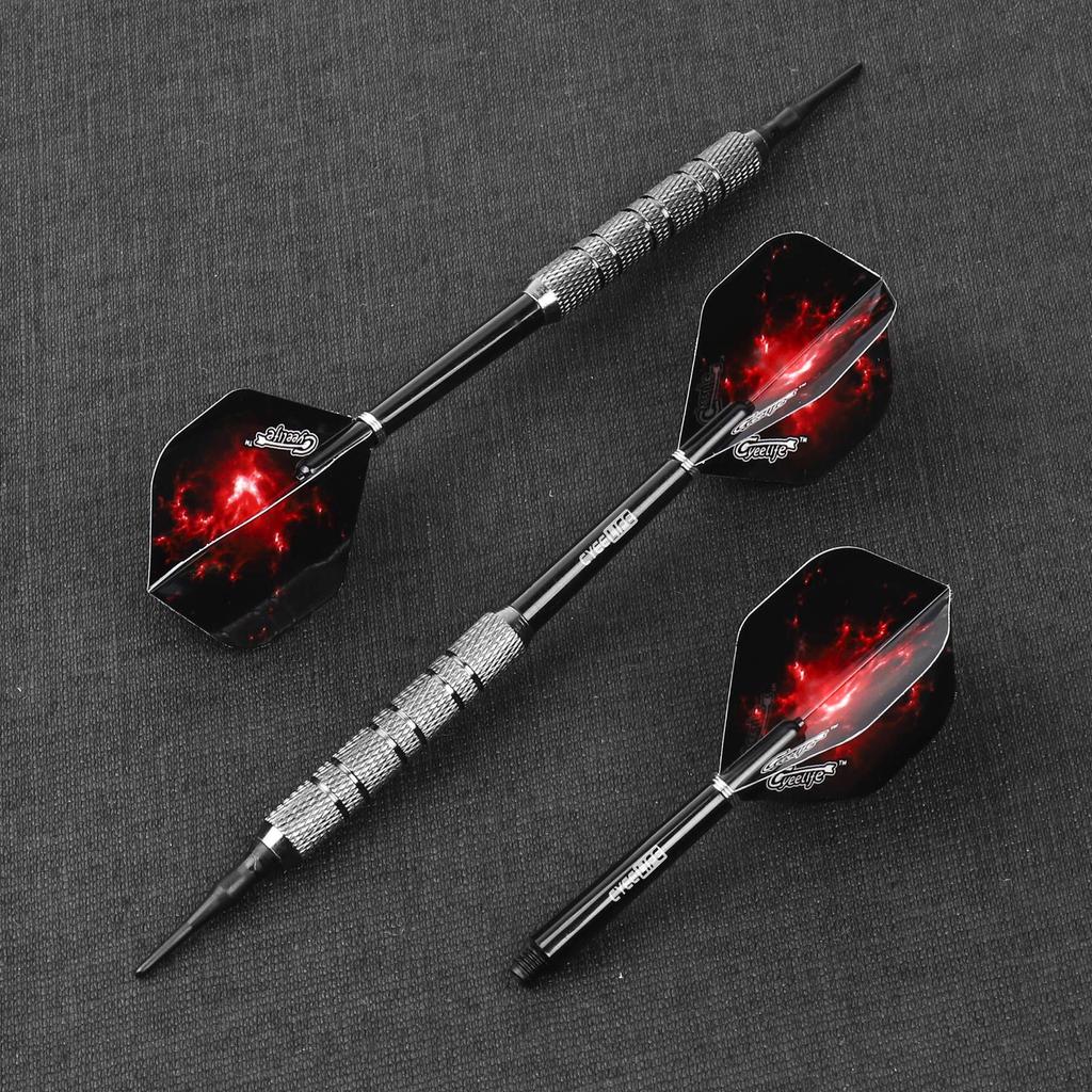 Buy Mt Sports CyeeLife 7/10/12/16/20g Soft Tip Darts Black With PVC ...