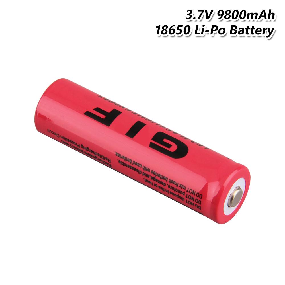 3.7V 9800mAh GIF 18650 El Feneri Torç Farı Oyuncak için Şarj Edilebilir ...