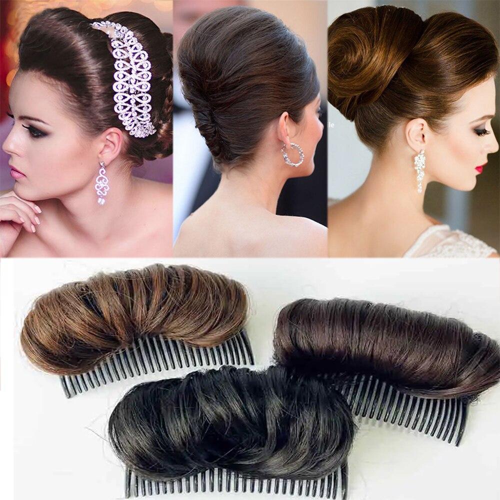 Buy 2pcs Hair Bun Princess Styling Hair Fluffy Hair Pad Hairpin ...