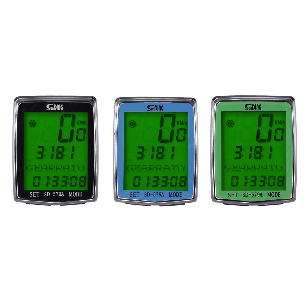 Buy SUNDING SD-579A Bicycle Computer Backlit Bike Cycling Speedometer ...